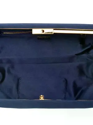 Prada Satin East West Frame Clutch Bag