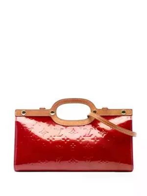 LOUIS VUITTON Monogram Vernis Roxbury Drive Satchel - Red