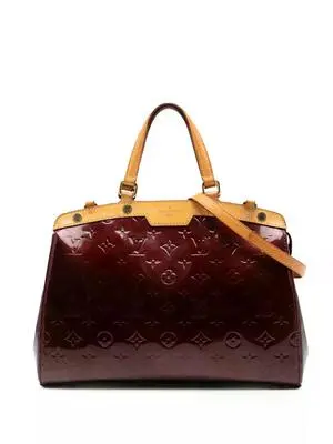LOUIS VUITTON Monogram Vernis Brea Mm Satchel - Red