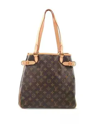 LOUIS VUITTON Monogram Batignolles Vertical Tote Bag - Brown