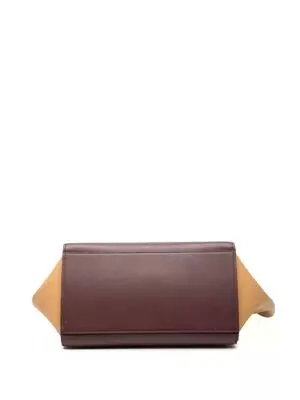 Celine Tricolor Leather Trapeze Satchel