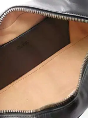 Gucci Small Gg Marmont Matelassé Calfskin Crossbody Bag - Black