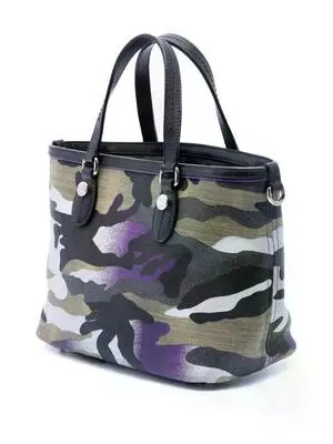 Dior Anselm Reyle Mini Canvas Camouflage Shopping Tote Bag