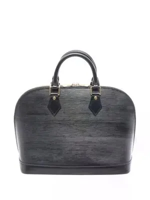LOUIS VUITTON Epi Alma Pm Handbag - Black