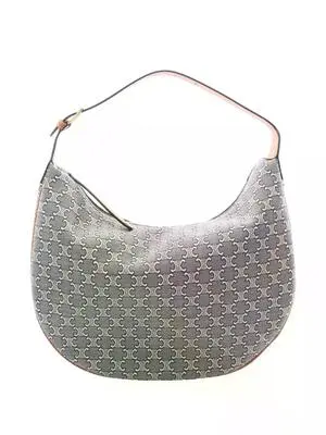 Celine Triomphe Jacquard Satchel - Blue