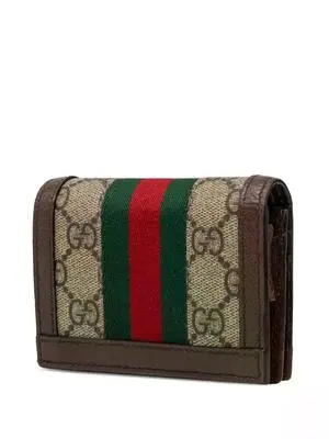 Gucci 2016-2026 Gg Supreme Web Ophidia Wallet Small Wallets