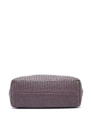 Bottega Veneta Limited Edition Medium Lambskin Intreccio Cabat Tote Bag - Purple