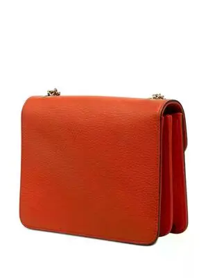 Gucci Calfskin Leather Interlocking G Crossbody Bag