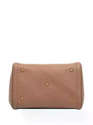 Valentino Garavani Small Grainy Calfskin Alltime Satchel - Brown