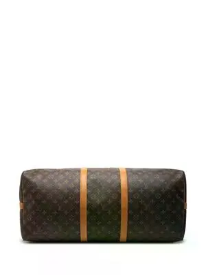 LOUIS VUITTON Keepall Bandouliere 60 Travel Bag - Brown