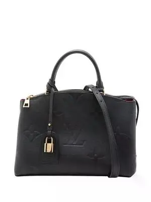 LOUIS VUITTON Monogram Empreinte Petit Palais Satchel - Black