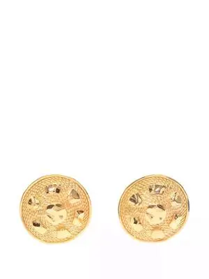 Dior Plated Round Clip-on Earrings - Gold