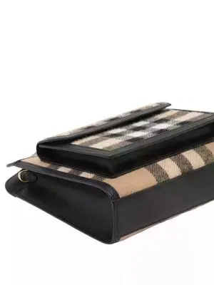 Burberry Mini Exploded Check Wool Pocket Satchel