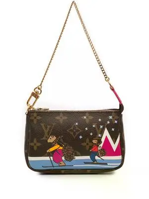 LOUIS VUITTON Mini Pochette Accessoires Handbag - Brown