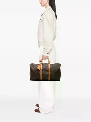 LOUIS VUITTON Keepall Bandouliere 50 Travel Bag - Brown