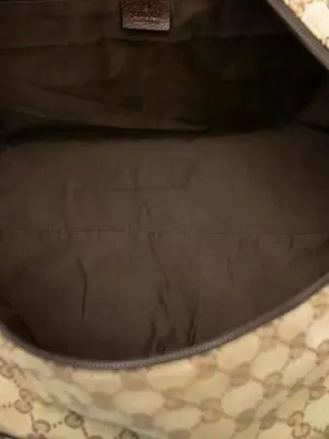 Gucci Gg Canvas Web Duffle Bag