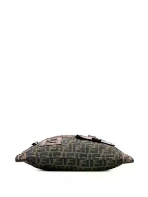 Fendi Zucca Canvas Ff Flat Messenger Bag