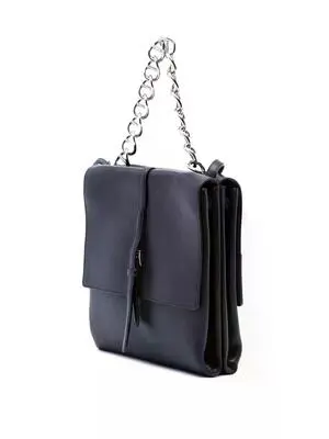 Prada Soft Calf Leather Double Turnlock Satchel