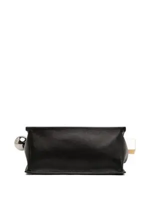 Jacquemus La Pochette Rond Carré Leather Clutch