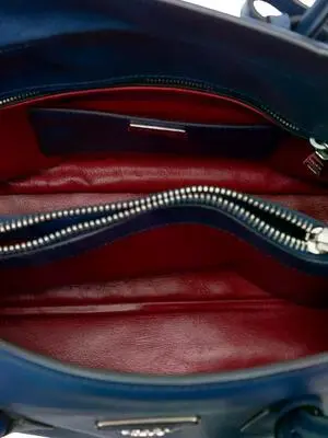 Prada Saffiano Cuir Turnlock Twin Satchel