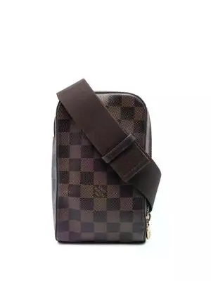 LOUIS VUITTON Damier Ebene Geronimos Crossbody Bag - Brown