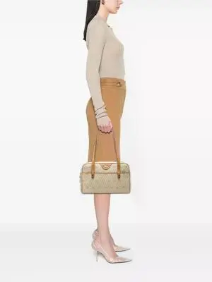 Dior Honeycomb Coated Canvas Shoulder Bag