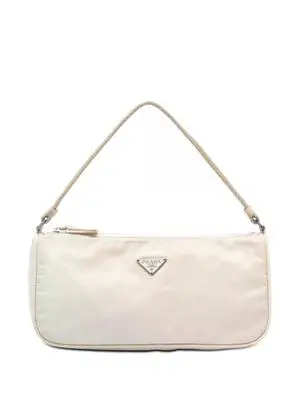 Prada Tessuto Pochette Shoulder Bag - Brown