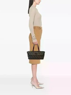 Fendi Zucca Canvas Tote Bag - Brown