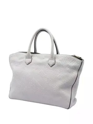 Burberry Embossed Leather Dewsbury Satchel