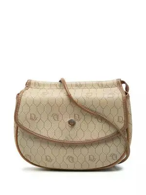 Dior 20th Century Honeycomb Coated Canvas Crossbody Bag - Neutrals