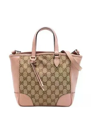 Gucci Small Gg Canvas Bree Satchel - Neutrals