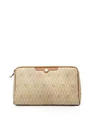 Dior Honeycomb Coated Canvas Clutch Bag - Neutrals