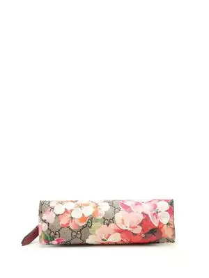 Gucci Gg Supreme Blooms Cosmetic Pouch - Neutrals