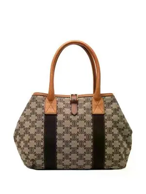 Celine Macadam Canvas Tote Bag - Neutrals
