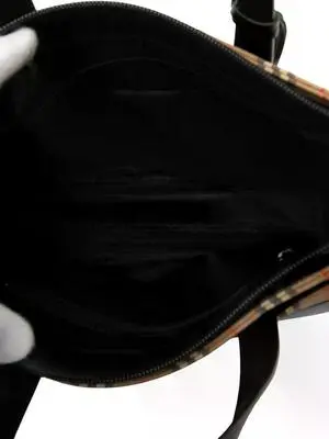 Burberry Haymarket Check Canvas Tote Bag