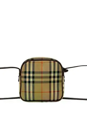 Burberry Haymarket Check Canvas Crossbody Bag - Neutrals