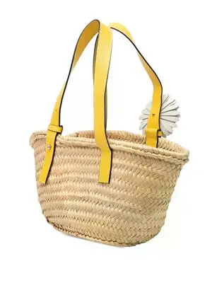 Loewe Small Palm Leaf Basket Tote Bag
