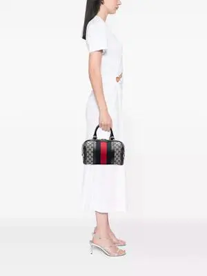 Gucci Small Gg Canvas Web Joy Boston Bag Satchel