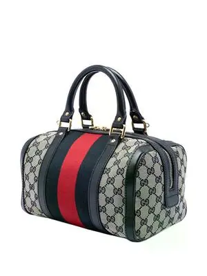 Gucci Small Gg Canvas Web Joy Boston Bag Satchel