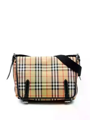 Burberry House Check Canvas Messenger Bag - Neutrals