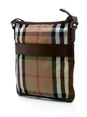 Burberry Exploded Check Canvas Crossbody Bag
