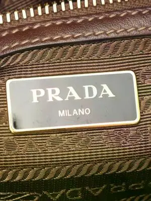 Prada Jacquard Canvas Logo Crossbody Bag