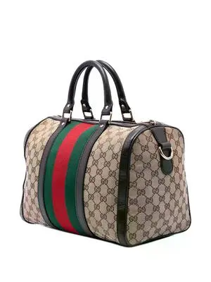 Gucci Gg Canvas Web Joy Boston Bag Satchel