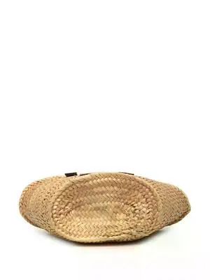 Loewe Small Raffia Basket Tote Bag