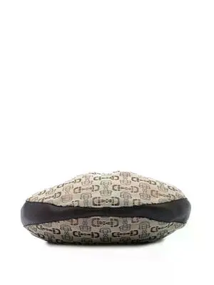 Gucci Horsebit Canvas Hobo Shoulder Bag