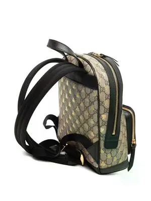 Gucci Gg Supreme Bee Backpack