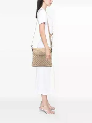 Gucci Gg Canvas Web Crossbody Bag