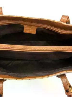 Gucci Gg Canvas Bamboo Tote Bag