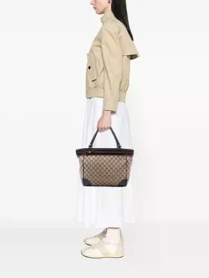 Gucci Gg Canvas Web Mayfair Tote Bag