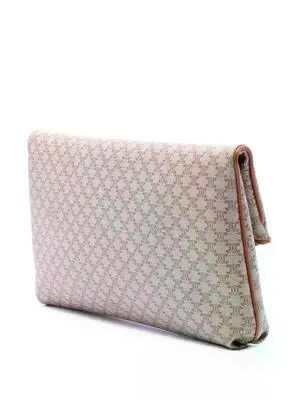 Celine Macadam Coated Canvas Clutch Bag